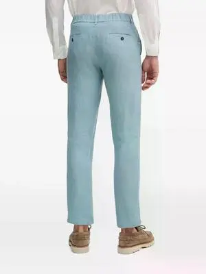TRUSSARDI Slim-fit Embroidered Logo Trousers