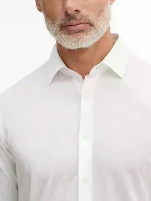 TRUSSARDI Logo-embroidered Long-sleeve Shirt