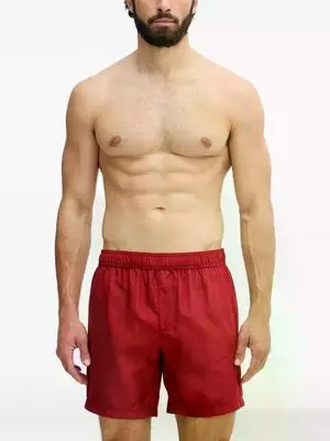 TRUSSARDI Logo-embroidered Swim Shorts - Red