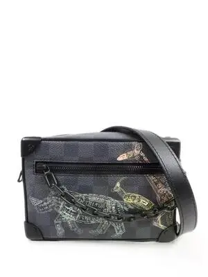 LOUIS VUITTON Damier Graphite Soft Trunk Shoulder Bag - Black