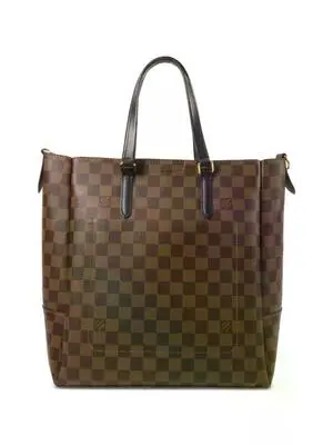 LOUIS VUITTON Mm Belmont Damier Tote Bag - Brown