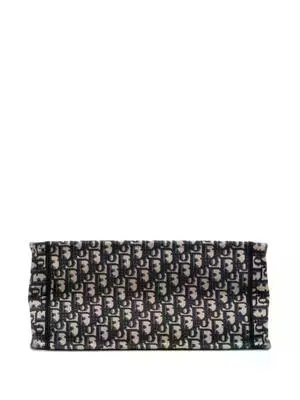 Dior 2021 Medium Oblique Embroidered Canvas Book Tote Bag - Blue