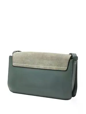 Chloé Suede And Calfskin Faye Crossbody Bag - Grey