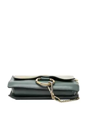 Chloé Suede And Calfskin Faye Crossbody Bag - Grey