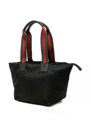 Gucci 2000-2015 Gg Canvas Web Tote Bag