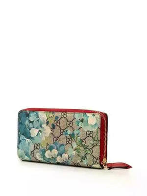 Gucci 2000-2015 Gg Supreme Blooms Zip Around Continental Wallet Long Wallets - Neutrals