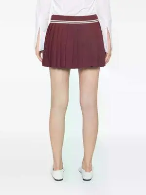 SPORTY & RICH Abigail Pleated Mini Skirt