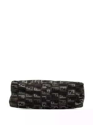 Fendi 2000-2010 Zucchino Denim Pochette Shoulder Bag
