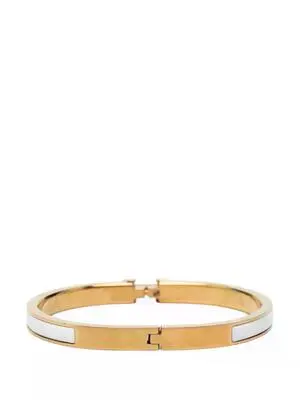 Hermès Enamel And -plated Metal Clic H Bracelet Pm