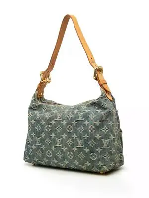 LOUIS VUITTON Monogram Denim Baggy Pm Shoulder Bag - Blue