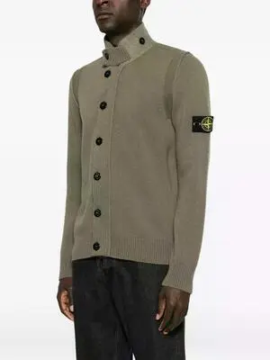 Stone Island Logo-patch Button-up Cardigan