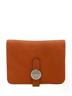 Hermès 2010-2026 Togo Dogon Card Holder - Orange