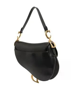 Dior 2018 Smooth Calfskin Saddle Bag Shoulder Bag - Black
