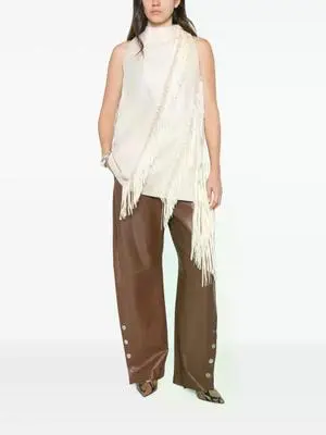 Sportmax Sleeveless Top With Fringe Detail