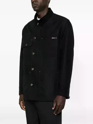 Prada Corduroy-collar Logo-patch Jacket