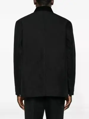 Prada Corduroy-collar Logo-patch Jacket