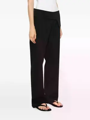 St. Agni Black Wash Pants For Women