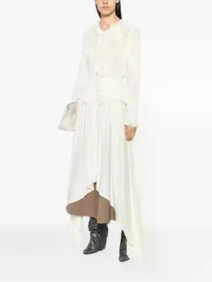 Proenza Schouler Nilo Fringed Blouse - Neutrals