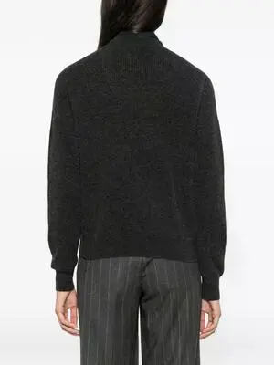 Peserico Ribbed Knit Crew Neck Sweater With Pocket Detail