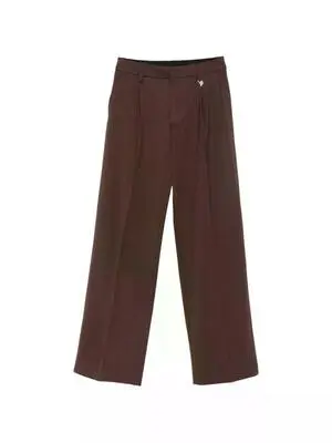 DONDUP Pleated Palazzo Pants - Brown