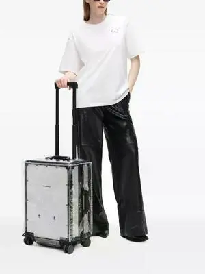 Karl Lagerfeld Rue St-guillaume Maison Trolley Bag - Silver