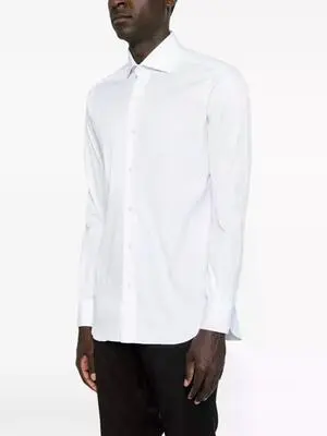 BARBA NAPOLI Spread-collar Long-sleeve Shirt