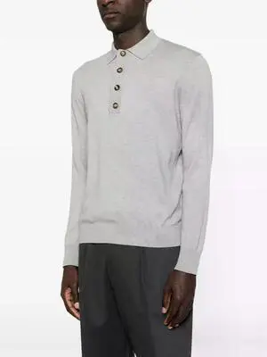 Eleventy Long-sleeve Polo Shirt