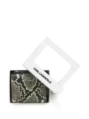 Karl Lagerfeld Small K/signature Leather Bi-fold Wallet
