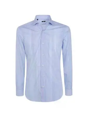 BARBA NAPOLI Striped Cotton Shirt