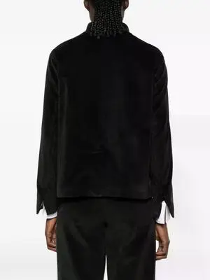 19.61 MILANO Velvet-effect Mandarin-collar Jacket