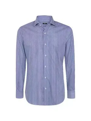 BARBA NAPOLI Vertical-stripe Cotton Shirt