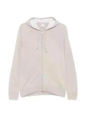 Eleventy Zip-up Hoodie - Neutrals