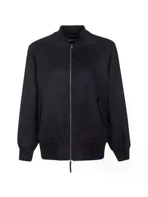 DRHOPE Herringbone Weave Bomber Jacket