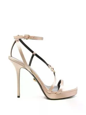 Versace Medusa Platform Sandals - Neutrals