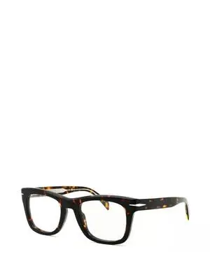 DB EYEWEAR BY DAVID BECKHAM Tortoiseshell-effect Square-frame Glasses - Brown