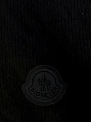 Moncler Logo-patch Ribbed Scarf