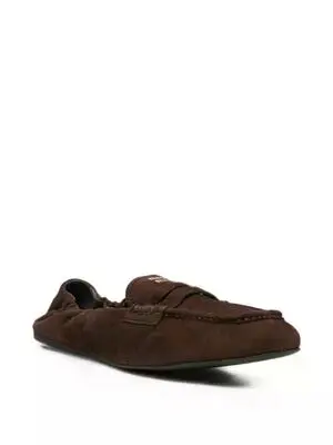 Miu Miu Logo-embossed Elasticated Loafers