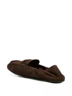 Miu Miu Logo-embossed Elasticated Loafers