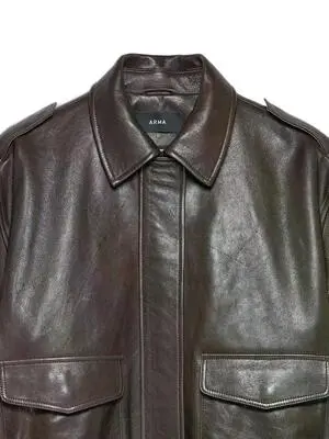 ARMA Leather Zip-up Jacket