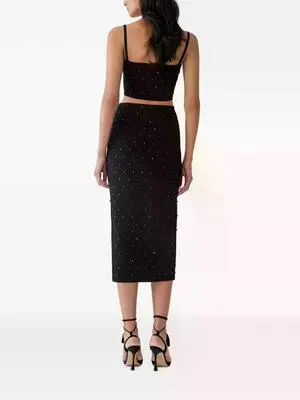 Carolina Herrera Beaded Embellishment Pencil Midi Skirt