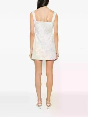 SELF-PORTRAIT Sequin-embellished Floral-pattern Mini Dress
