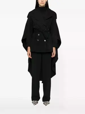 Elisabetta Franchi Belted Cape-panel Coat