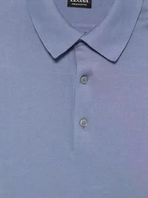 Zegna Short-sleeve Polo Shirt - Blue