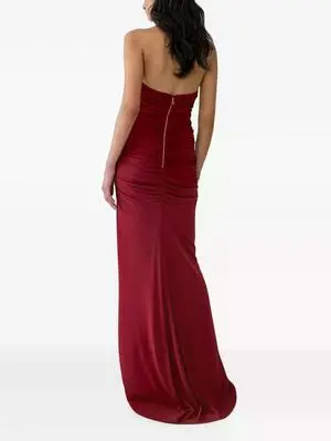 Carolina Herrera Criss-cross Halterneck Gown