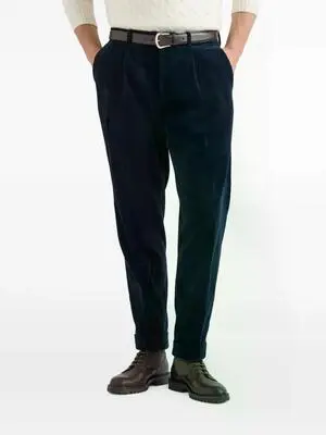 Brunello Cucinelli Garment-dyed Cotton Corduroy Pleated Trousers
