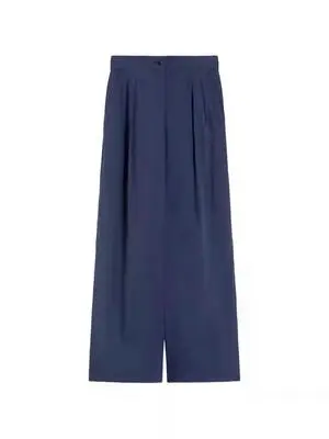 Max Mara Pleated Trousers - Blue