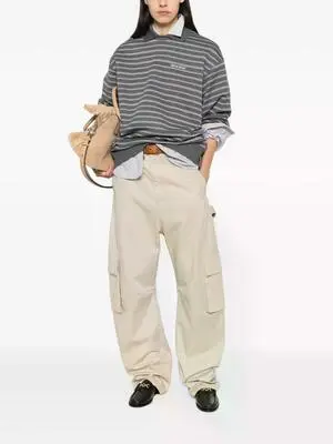 Miu Miu Striped Polo-collar Knit