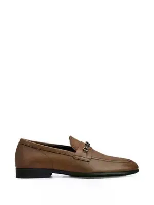 TOD'S T Timeless Leather Loafers - Brown