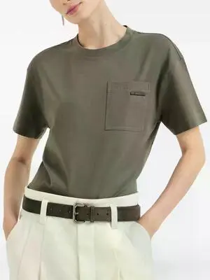Brunello Cucinelli Cotton Jersey T-shirt With Monili Embellishment