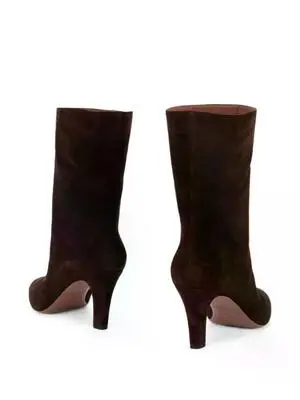 Paris Texas Suede Ankle Boots - Brown